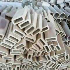 恒传耐火浇铸直管方管弯管陶瓷管两通扁浇口浇注陶瓷管耐火陶管_报价-长兴恒传耐火材料有限公司